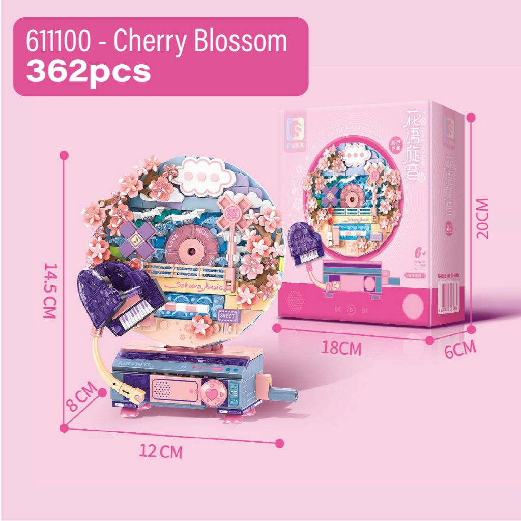 Jual Block City- Sembo Flower Melody Puzzle Block Brick Mainan balok ...