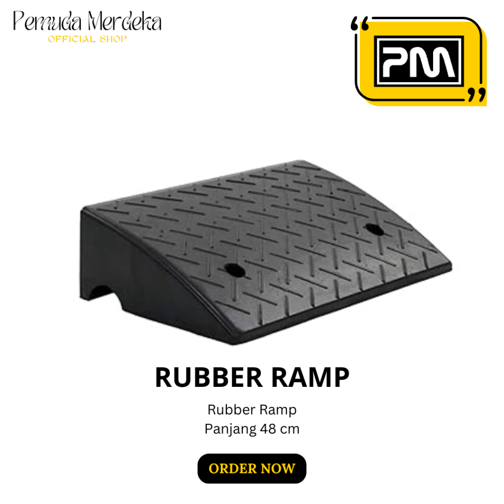 Jual Rubber Ramp Tanjakan Karet P.48cm L.32cm Tinggi 8/11/14cm Anti ...