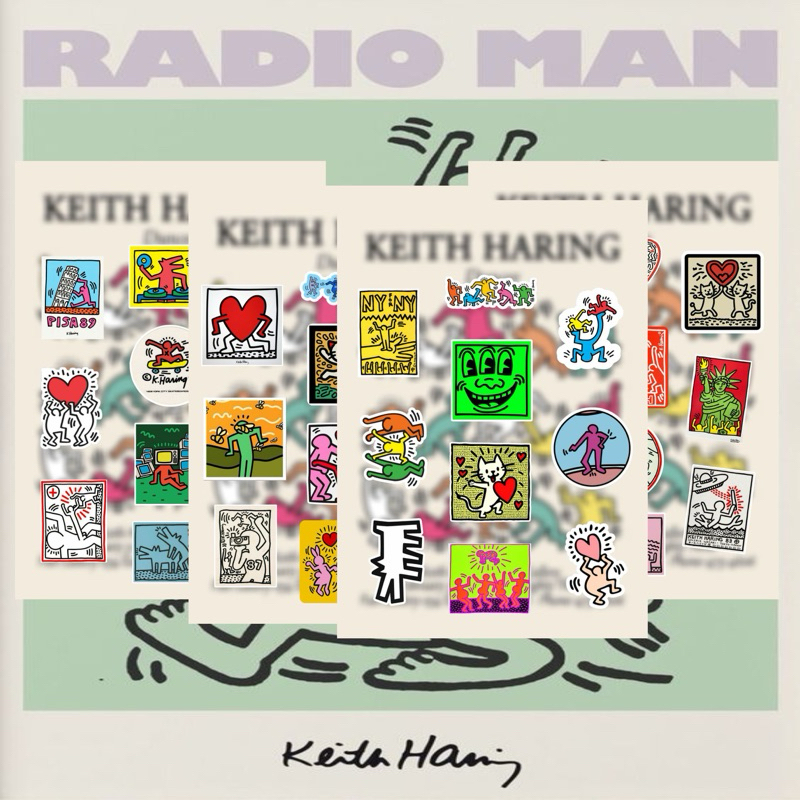 Jual Sticker KEITH HARING Pack Edition Waterproof | Stiker Laptop ...