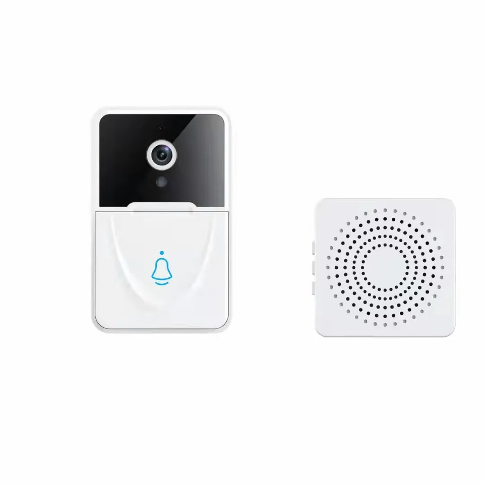 Jual Bell Rumah Wireless Hitam / Bell Rumah Dengan Kamera 1080p / Bell ...