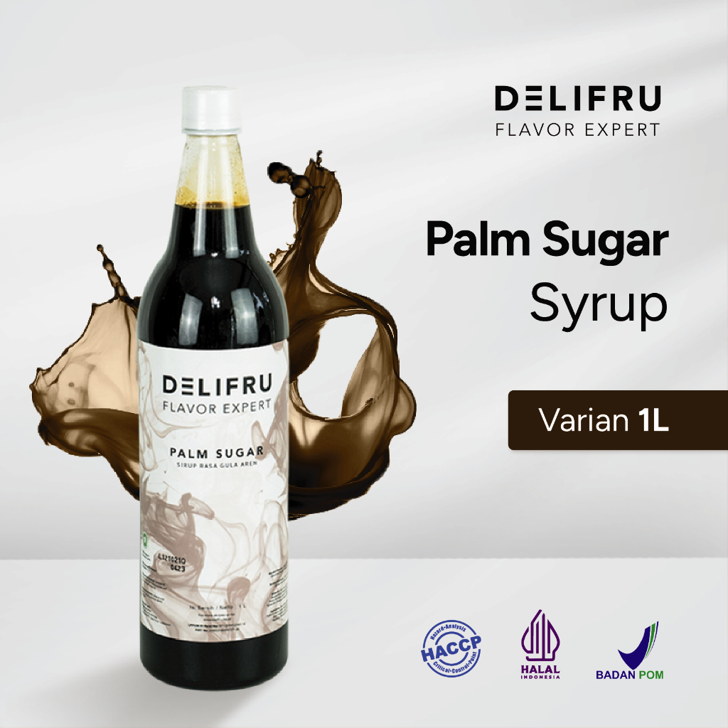 Jual Delifru Palm Sugar Syrup 1 Liter Sirup Gula Aren Palem