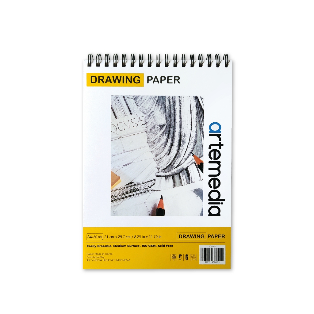 Jual Sketchbook Artemedia A4 Drawing Paper Book 150 Gsm Buku Gambar ...