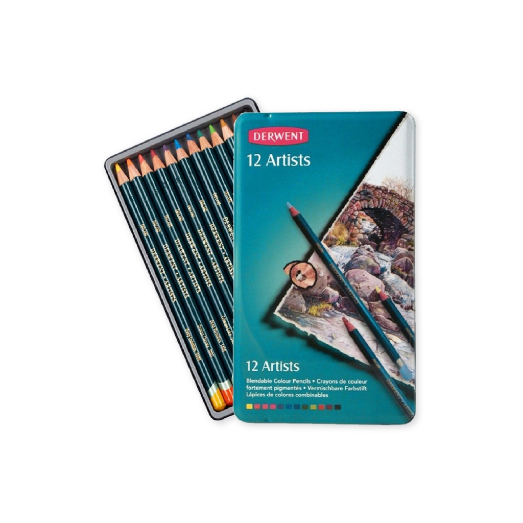 Jual Derwent Artists 12 Pencil Color Metal Tin Set | Shopee Indonesia
