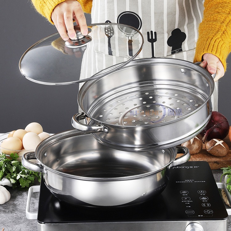 Jual Panci Kukus 2 Susun BMW Kitchenware Panci Set Steamer Stainless ...