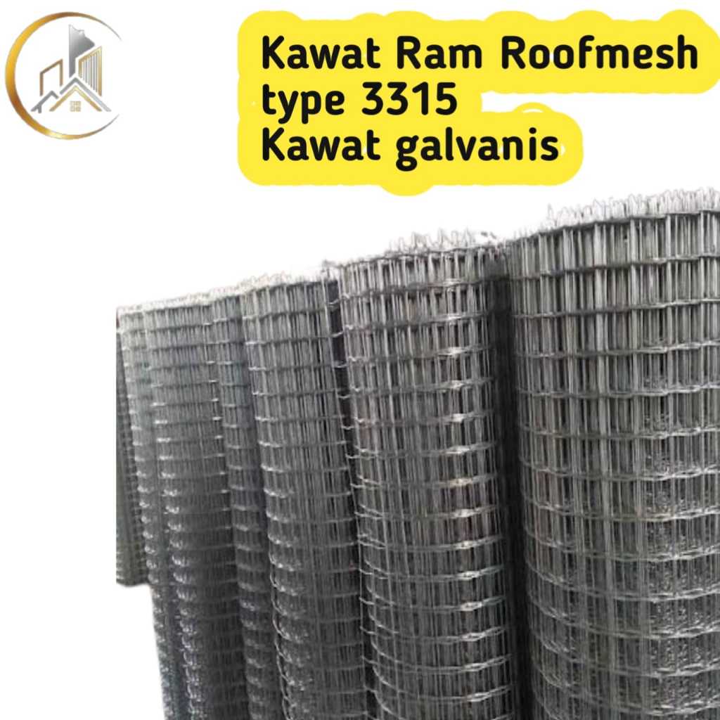 Jual Kawat Ram Roofmesh 3315 / Kawat Galvanis 1,8 x 30m - 1.2mm - 1,5mm ...