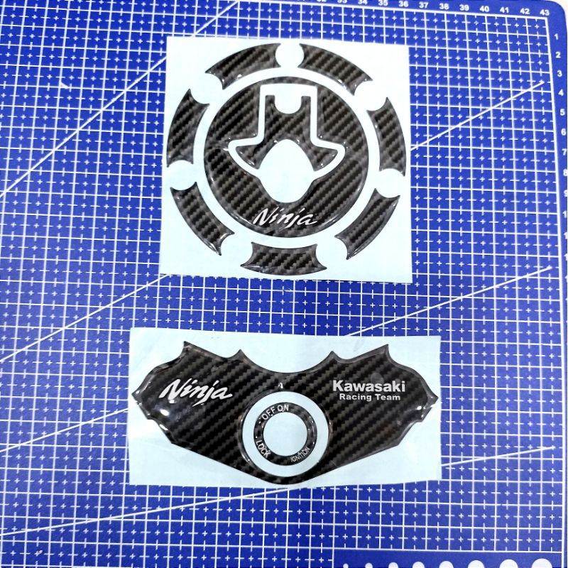 Jual sticker timbul tutup tanki segitiga stang ninja rr old dan ninja ...