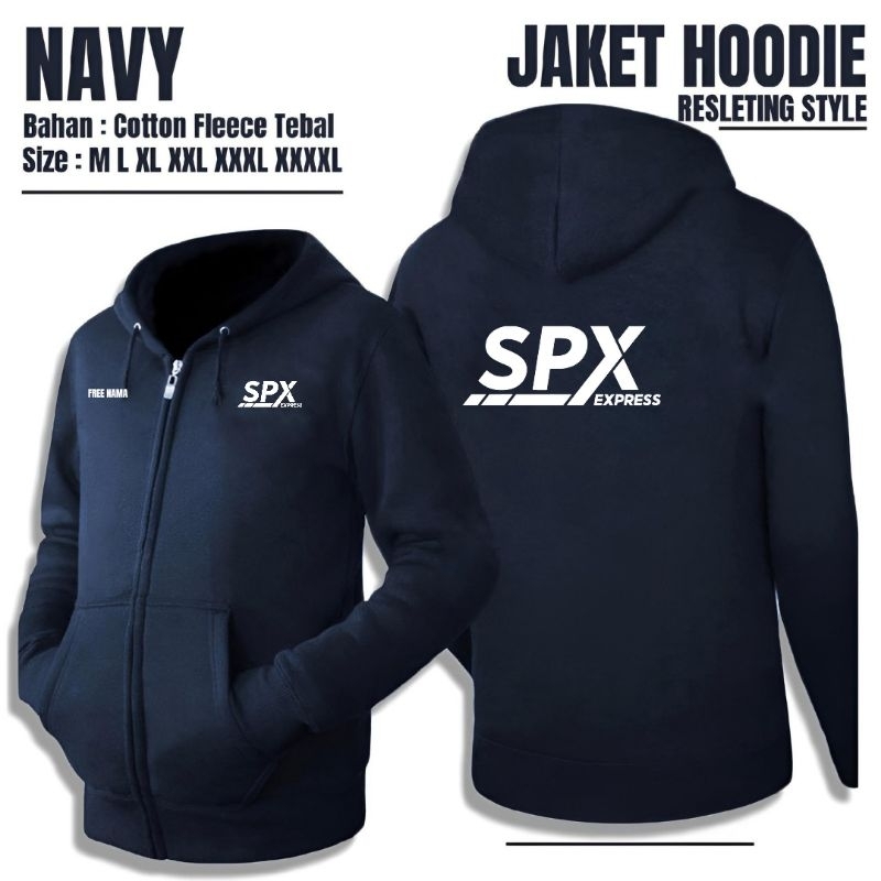 Jual JAKET SPX EXPRESS HOODIE LOGISTIC FREE NAMA EXPEDISI KURIR TERBARU ...