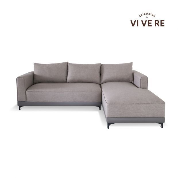 Jual VIVERE Emma Sofa L Shape Taupe Canyon Left - Sofa Ruang Tamu ...