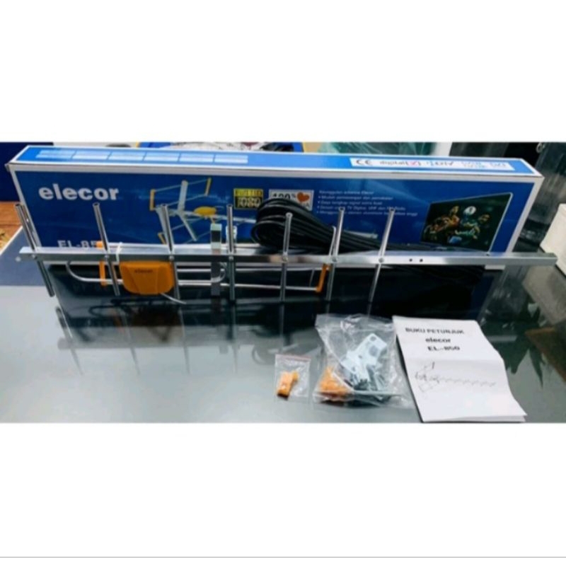 Jual ANTENA TV DIGITAL ELECOR EL-850 OUTDOOR(+kabel 10meter , bawaannya ...