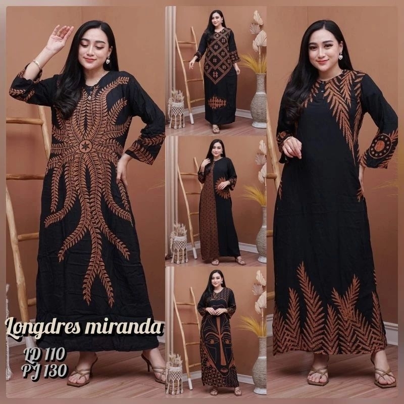 Jual Daster batik panjang/daster lengan panjang/longdres busui motif ...