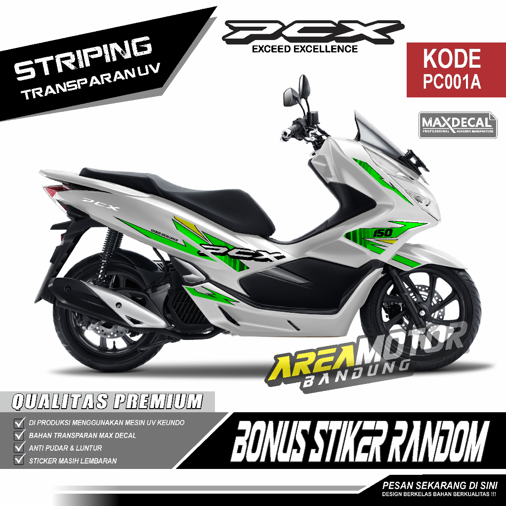 Jual DECAL PCX 150 OLD Transparan / Sticker PCX 150 OLD Transparan ...
