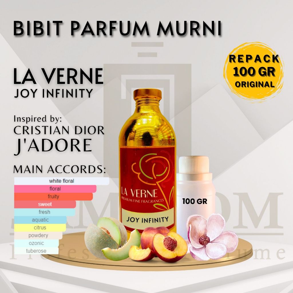 Jual BIBIT PARFUM MURNI LA VERNE JOY INFINITY inspired DIOR J'adore 100 ...