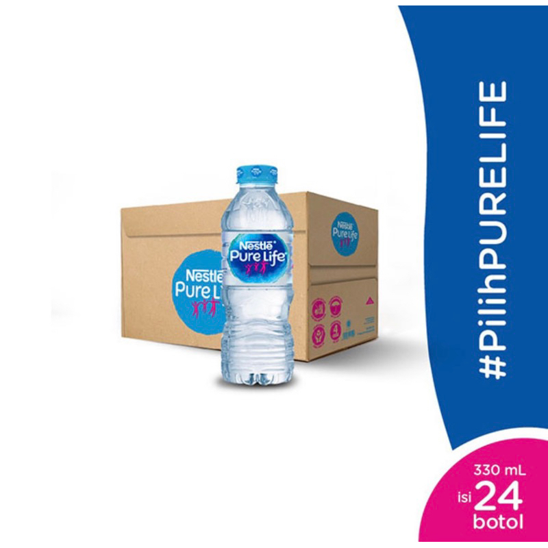 Jual Nestle Pure Life Air Mineral botol 330ml | Shopee Indonesia