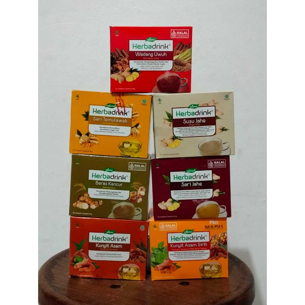 Jual Herbadrink Jamu Instan 1 Kotak isi 5 Sachet / jamu Kesehatan ...