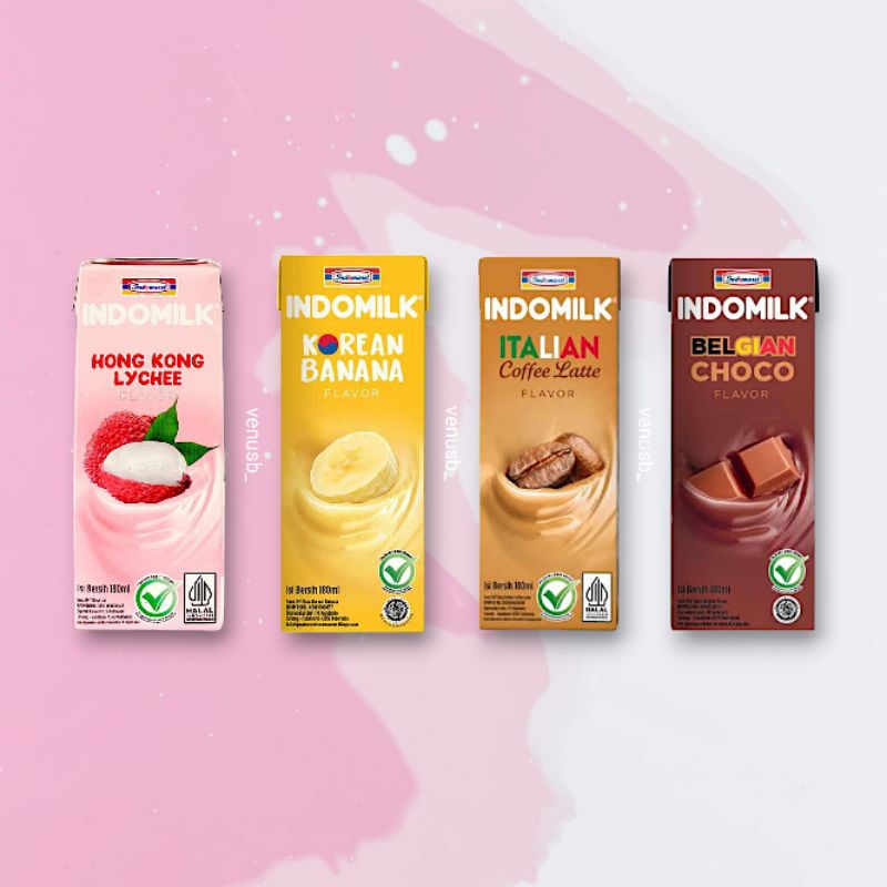 Jual SUSU INDOMILK ITALIAN COFFEE LATTE, KOREAN BLACK LATTE, KOREAN PINK BLOSSOM & GOLDA COFFEE ...