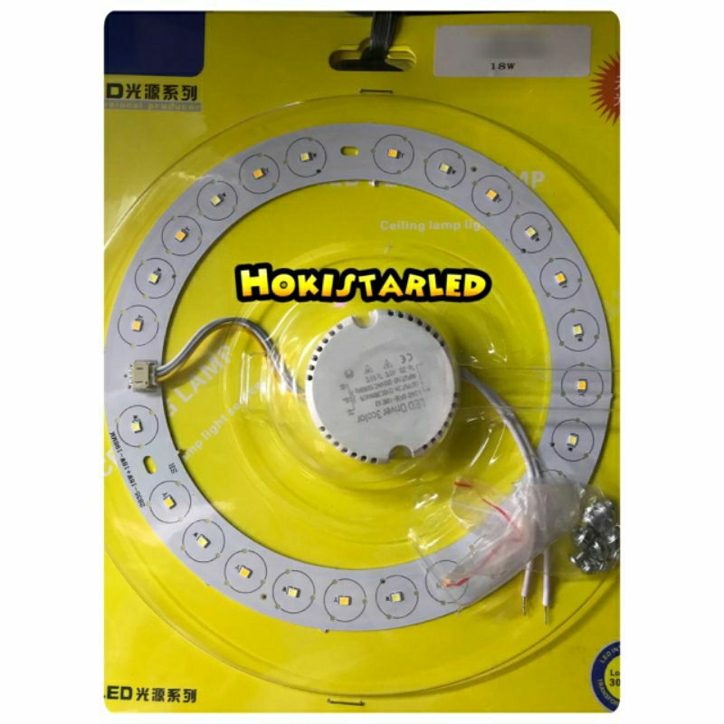 Jual Refil tl ring led 3 warna 18w 18watt 18 w module led plafon ...