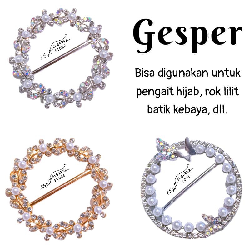 Jual EBS-107 (B) BROS RING GESPER HIJAB DAN ROK LILIT / BROS JILBAB ...