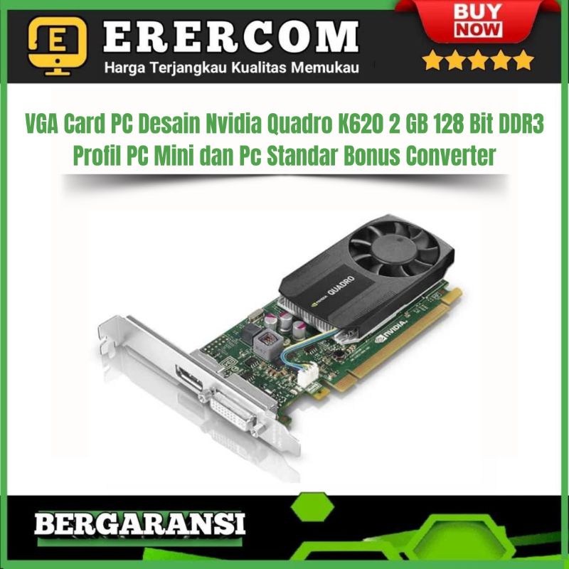 Jual VGA Card PC Desain Nvidia Quadro K620 2 GB 128 Bit DDR3 Profil PC ...