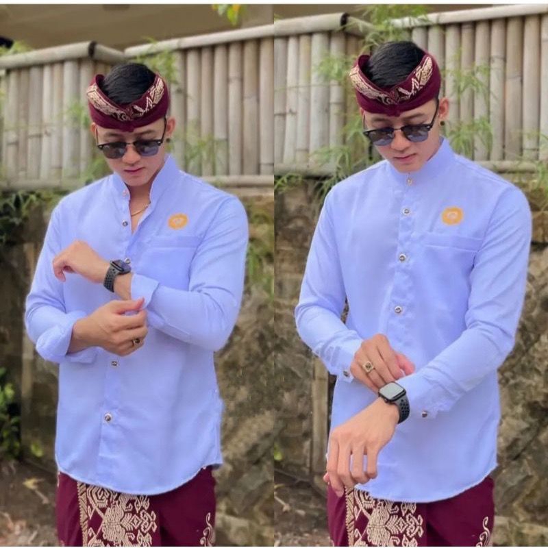 Jual Ongkara lengan pendek/panjang pria adat bali | Shopee Indonesia