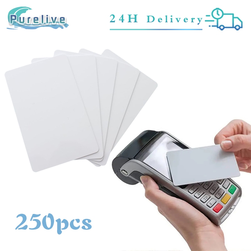 Jual 250pcs Kartu PVC Polos / Kartu PVC ID Card / ID Card PVC Polos ...