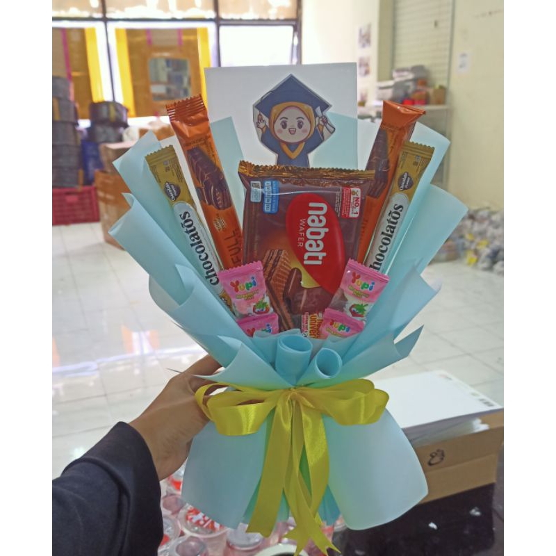 Jual BUKET SNACK TOPPER WISUDA Bouquet Bucket Topper Wisuda Lucu ...