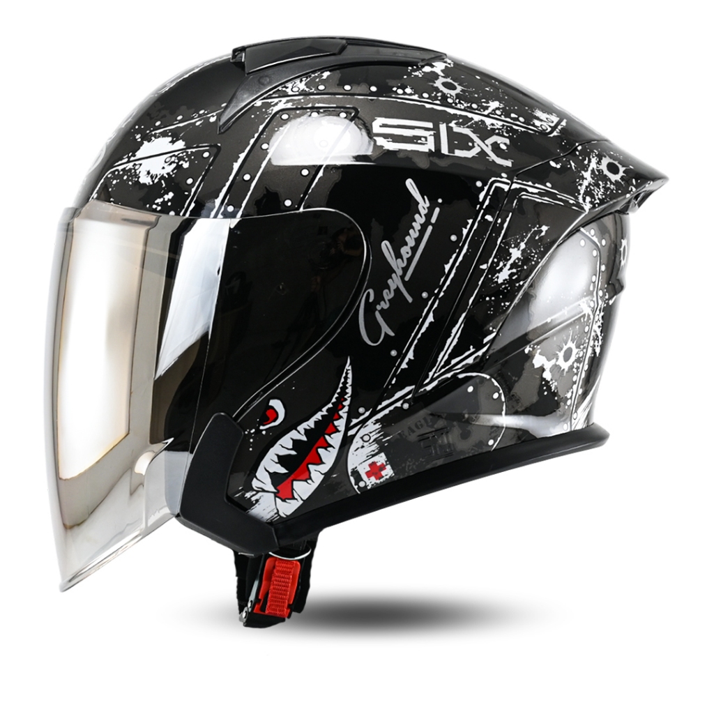 Jual Helm Half Face Motif Eagle Terbaru Sni | Shopee Indonesia