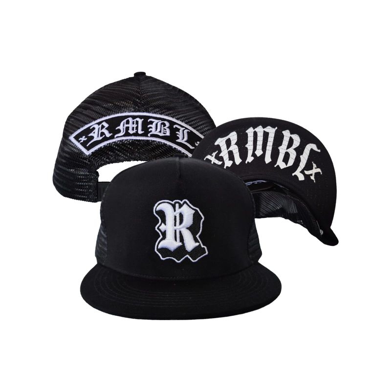 Jual RMBL TOPI / HAT NEW R LOGO BLACK / HT NWRLG BK | Shopee Indonesia