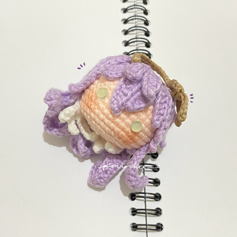 Jual [ready stock] honkai star rail robin crochet head keychain ...