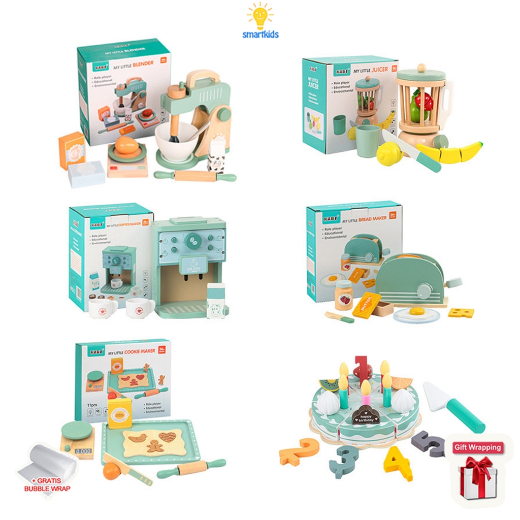 Jual Mainan Masak Masakan Anak Kayu Set Wooden Cooking Kitchen Dapur ...