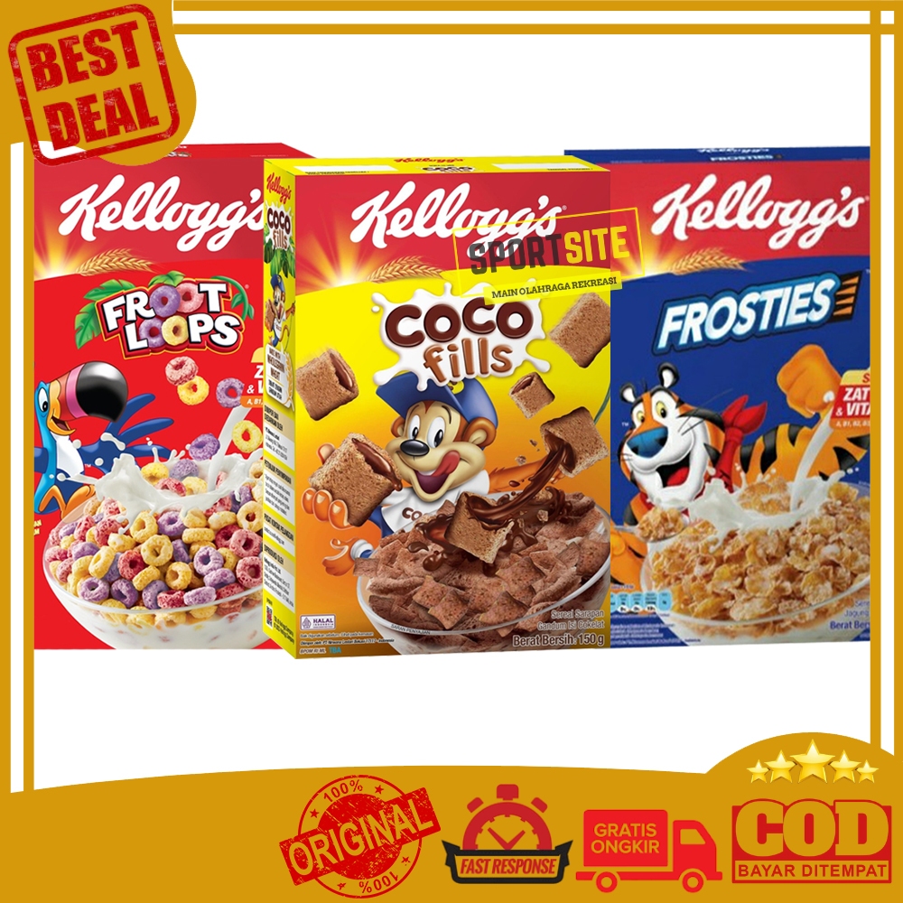 Jual Kelloggs Froot Loops Frosties Coco Fills Sereal 150gr 175gr 300gr ...