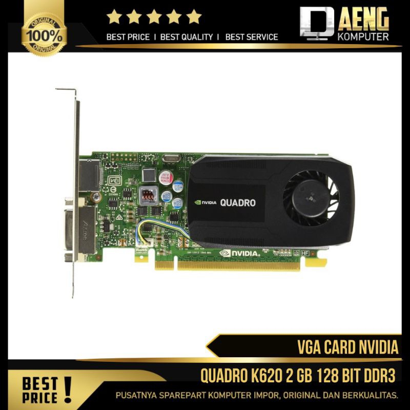 Jual VGA Card PC Desain Nvidia Quadro K620 2 GB 128 Bit DDR3 Profil PC ...