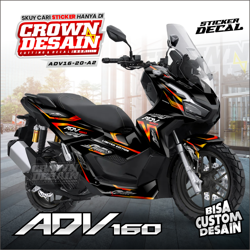 Jual Stiker Dekal ADV 160 New - Decal Fullbody Honda ADV 160 Tahun 2022 ...