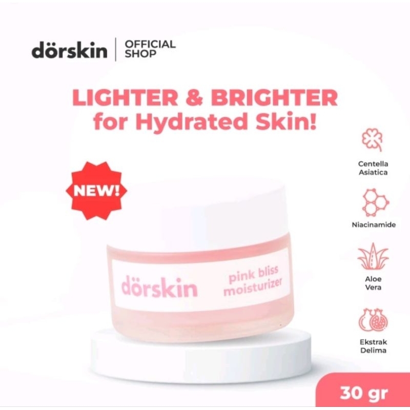 Jual Dorskin Pink Bliss Moisturizer Brightening 30 gr | Shopee Indonesia
