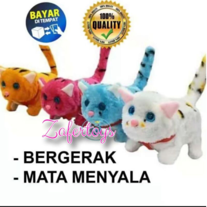 Jual Mainan Anak Robot Kucing Boneka Kucing Bisa Bergerak Suara dan ...