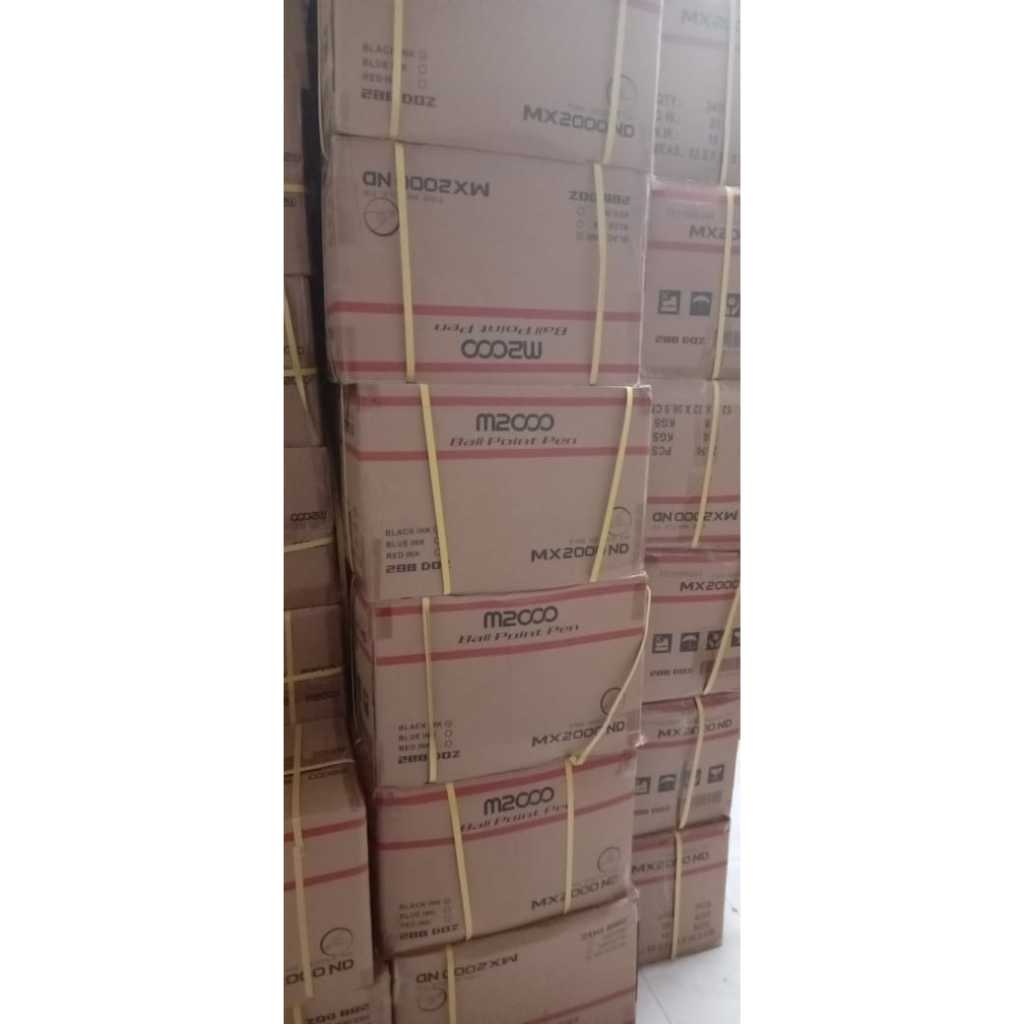 Jual 1 karton / dus = 288 pak ( isi 3456 pcs ) Pulpen M2000ND dan ESCO ...