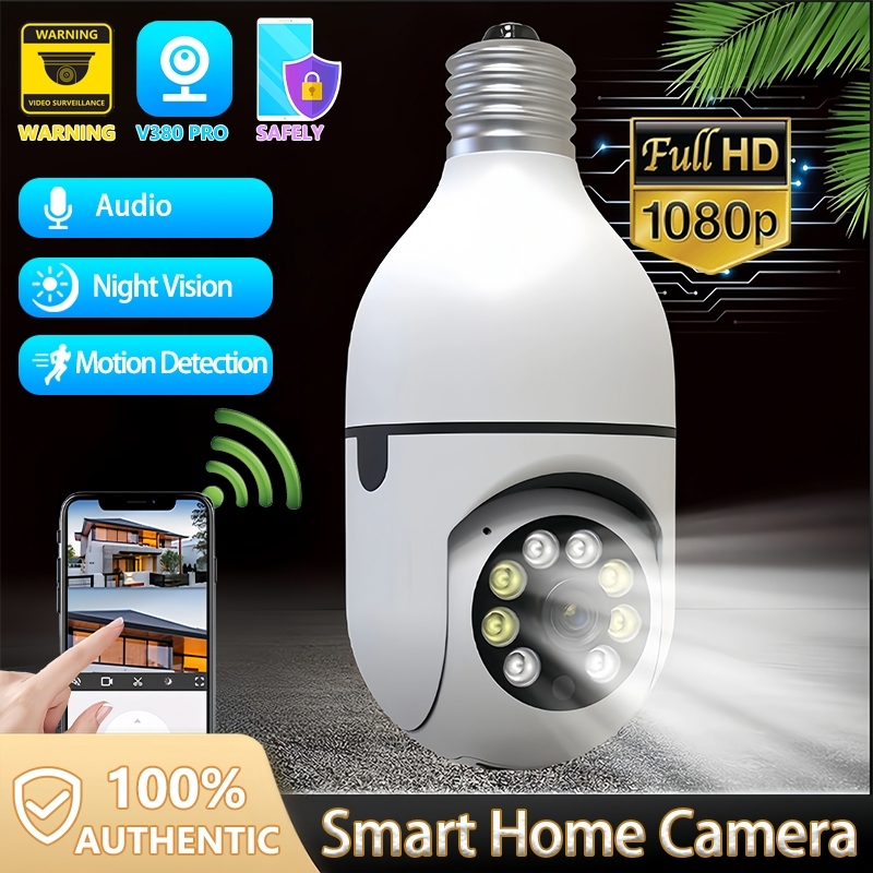 Jual Cctv Bohlam Lampu Camera Cctv V380 Pro wifi Wireless model Bohlam ...