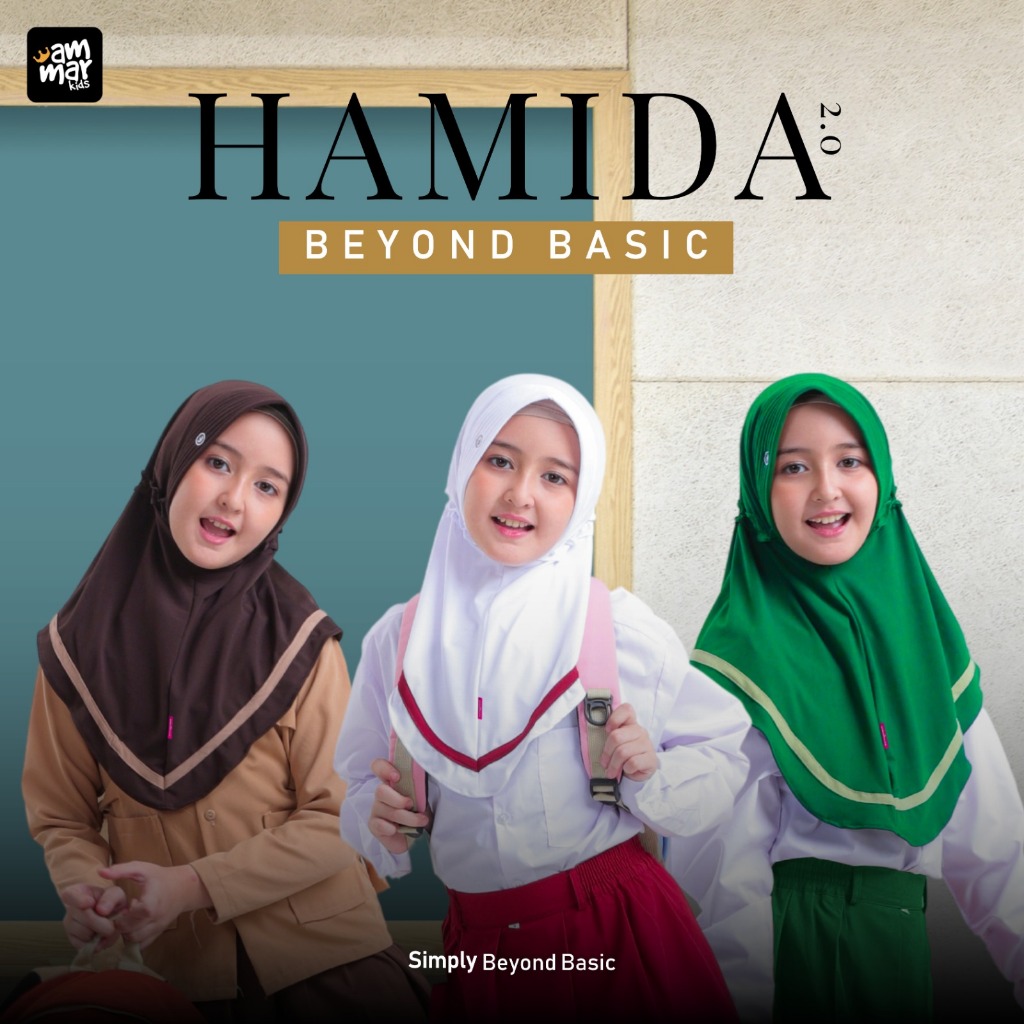 Jual AMMAR KIDS - Hamida Hijab - Kerudung Anak Sekolah TK SD SMP MI MTS ...