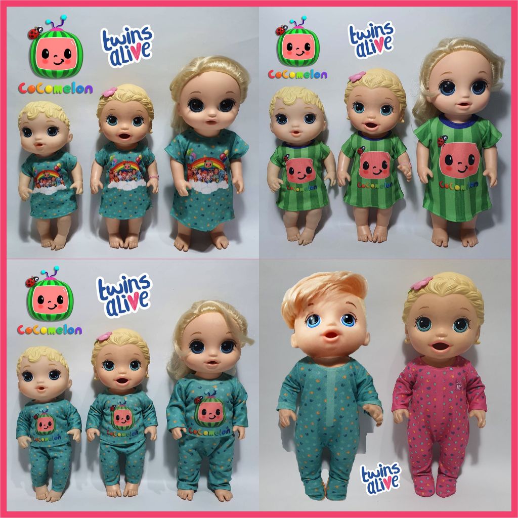 Jual PreOrder !!! Baju Boneka Baby Alive Animator MellChan Cocomelon ...