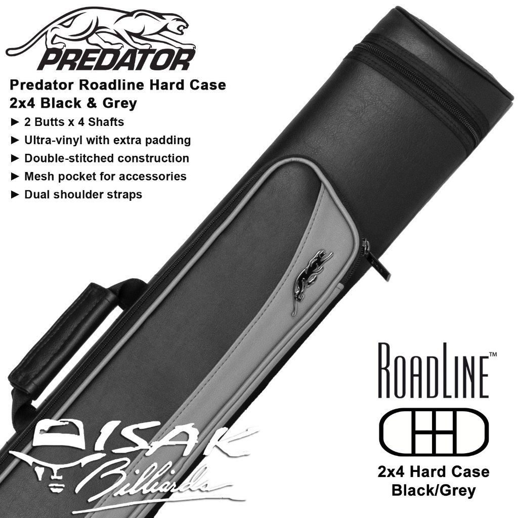 Jual Predator Roadline 2x4 Hard Cue Case | Black & Grey Tas Stick ...