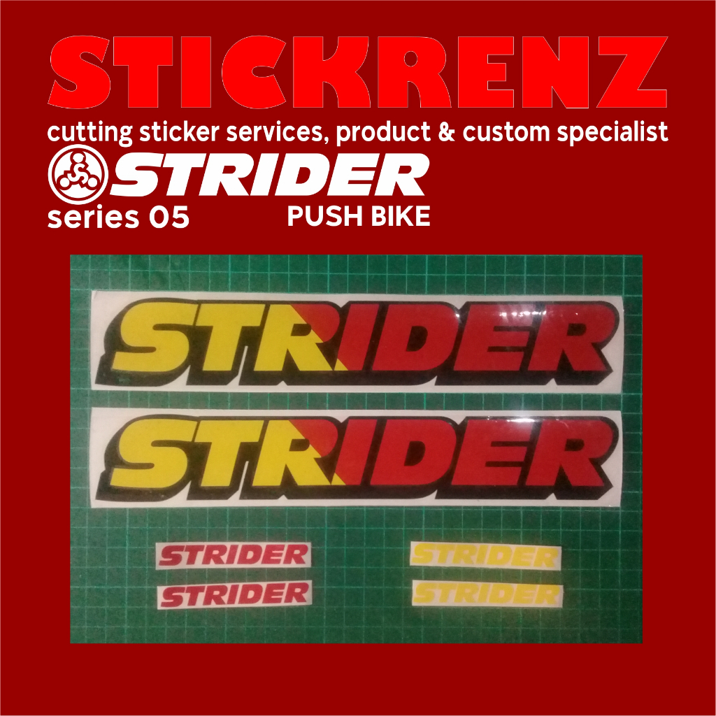 Jual Cutting Sticker Stiker Frame Sepeda Pushbike Strider 05 Custom ...