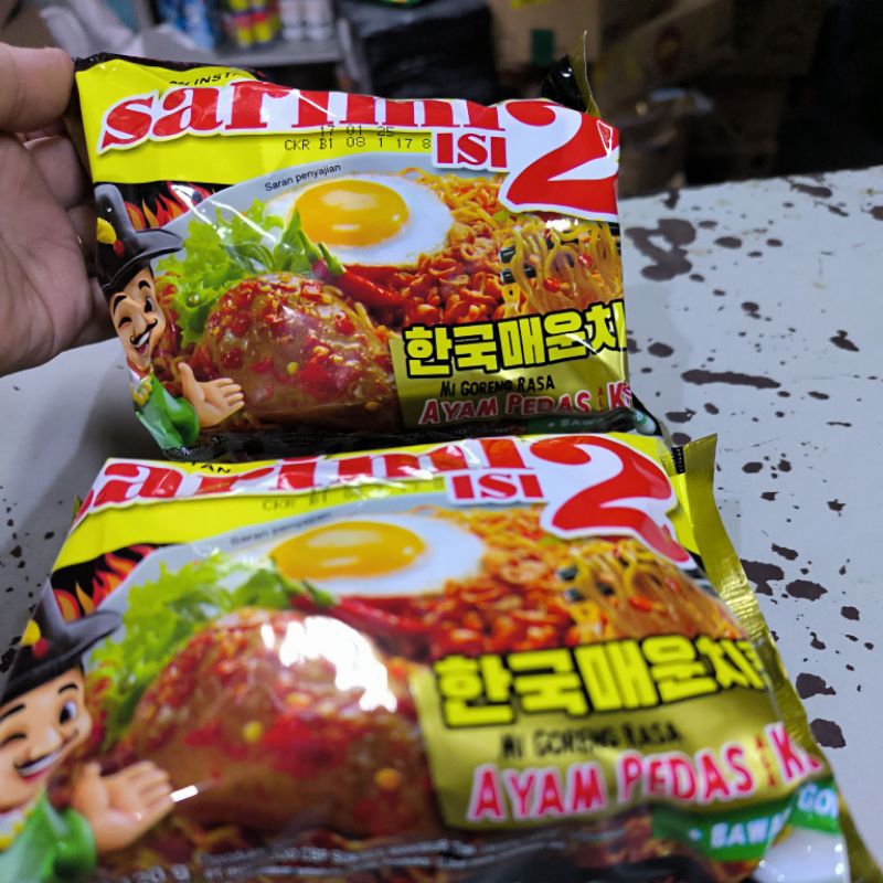 Jual Sarimi isi 2 Mie Goreng Rasa Ayam Pedas Korea 120 Gram | Shopee ...