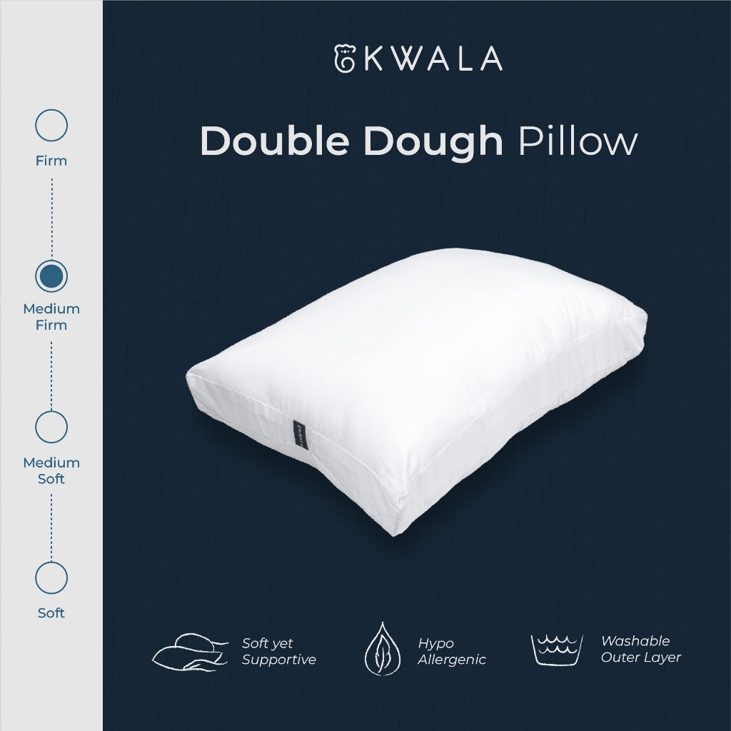 Jual KWALA Double Dough Pillow | Bantal Tinggi | 100% Microfiber ...