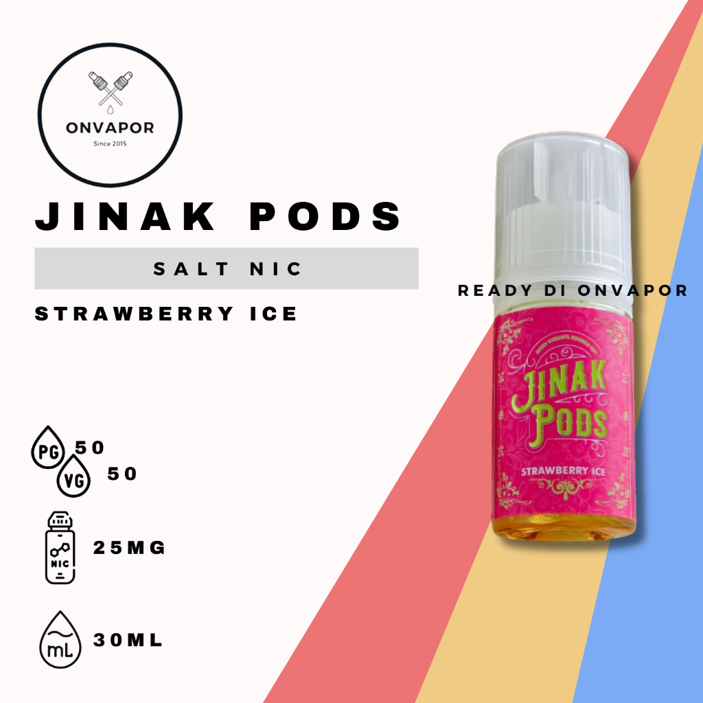 Jual Jinak Pods Strawberry Ice Salt Nic | Shopee Indonesia