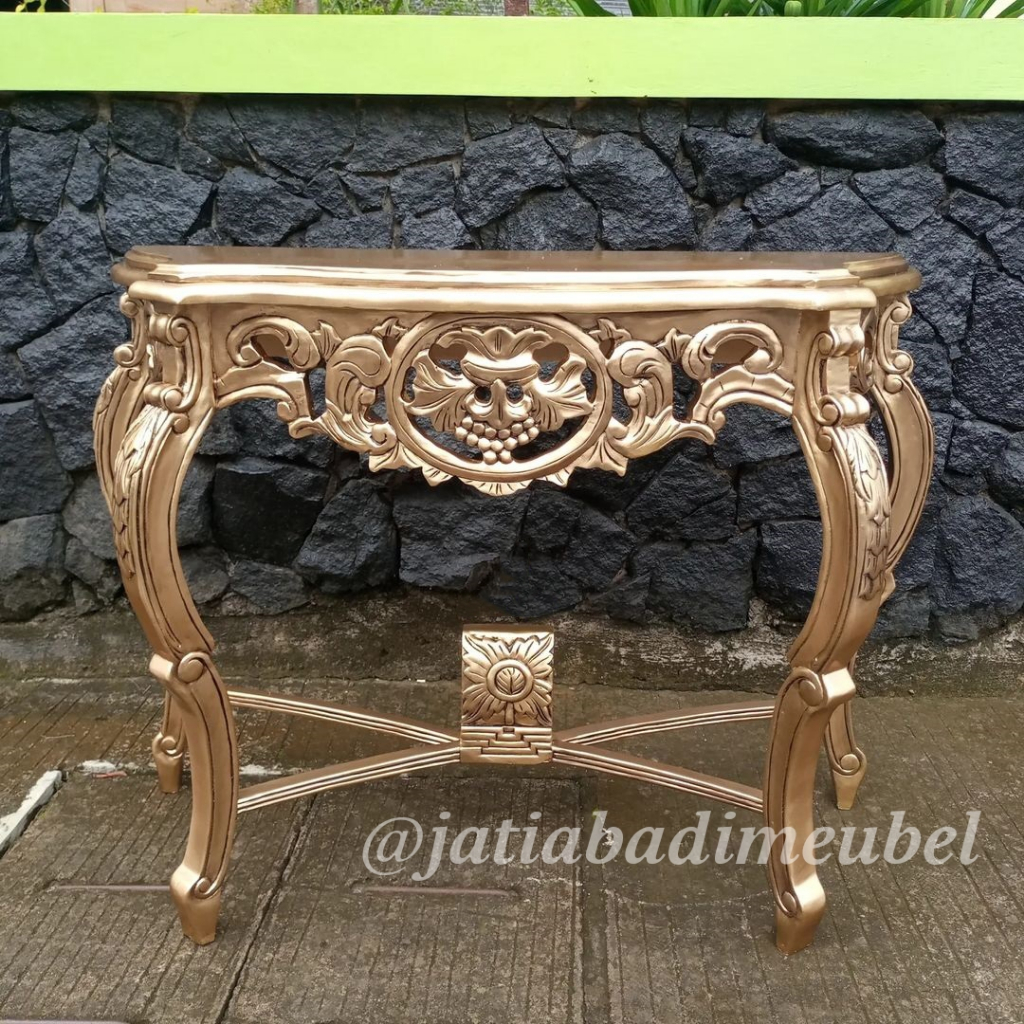Jual Meja Konsul Ukir, Meja Hias Konsol Ukiran Klasik, Meja Dinding ...