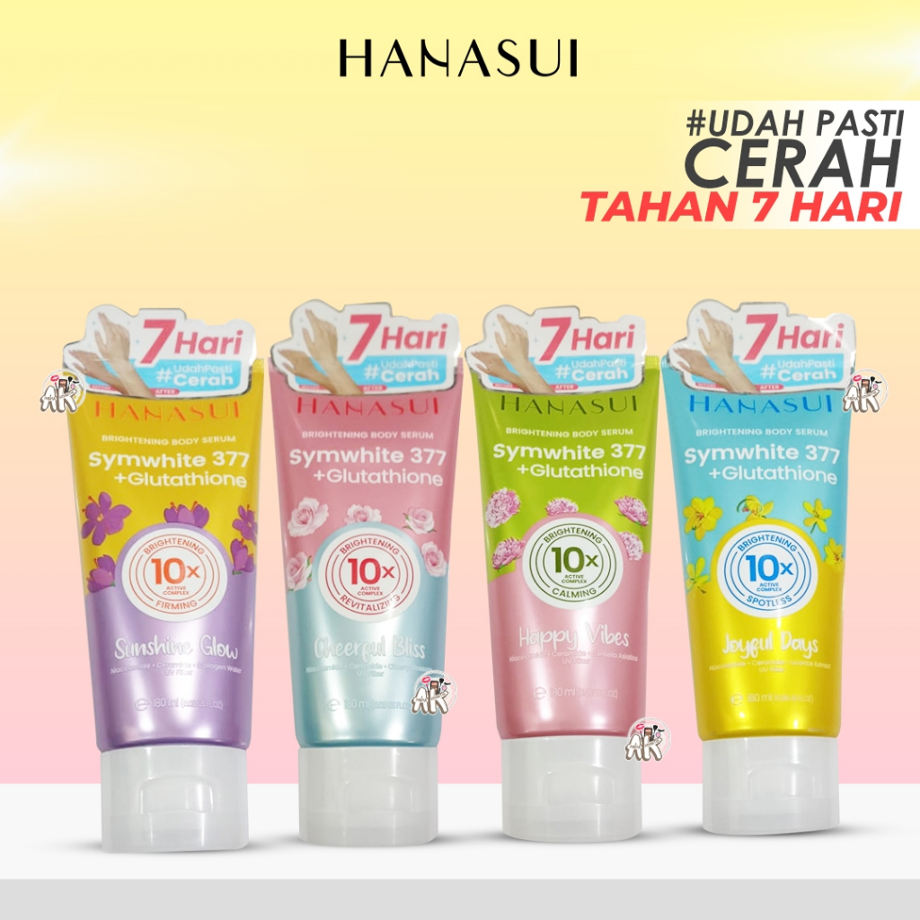 Jual HANASUI BODY SERUM 10X 180ML SERIES ( CHEERFUL BLISS / HAPPY VIBES ...