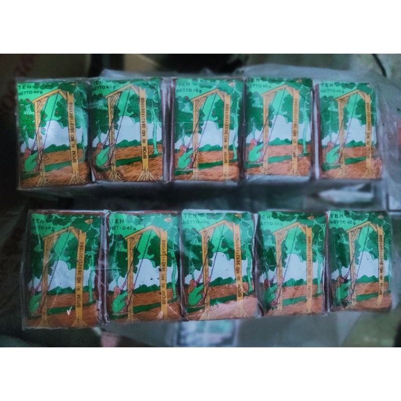 Jual TEH SEDUH/TEH TUBRUK,TEH DAUN CAP BANDULAN 40gr/1PAK/ISI 10 PCS ...