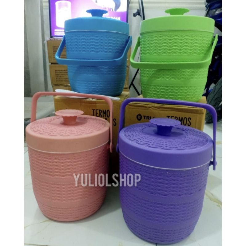 Jual tempat termos nasi / tempat es 6,5liter tri j | Shopee Indonesia