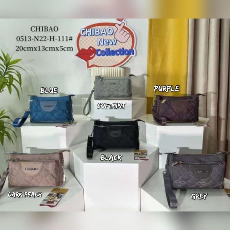 Jual Terbaru Pouch/Tas Selempang Ori Chibao Kanvas 3res CB0513-N22 (2Tali) | Shopee Indonesia