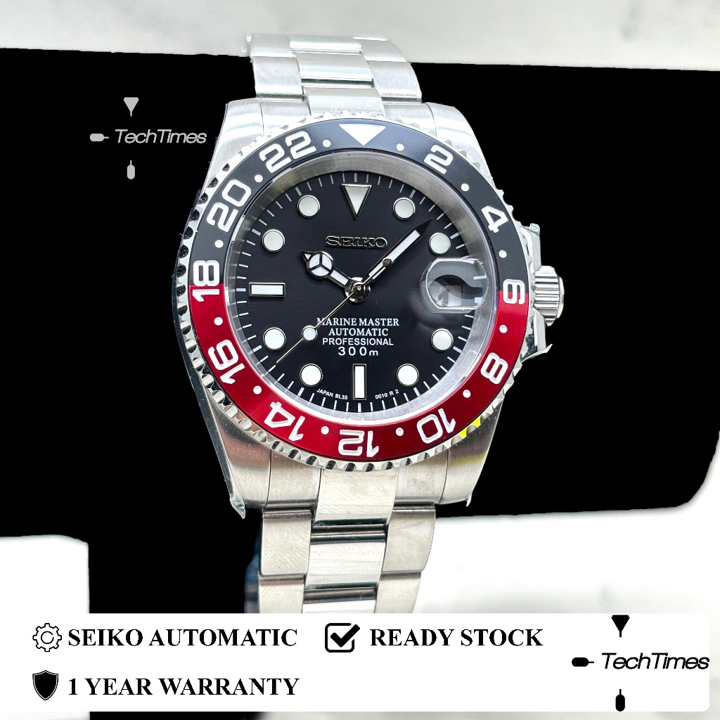 Jual Seiko Coke Mod NH35 Automatic GMT Seikomod | Shopee Indonesia