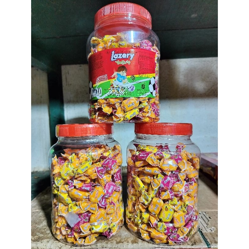 Jual Permen Lazery Yoghurt Sugus Rasa Buah Toples | Shopee Indonesia